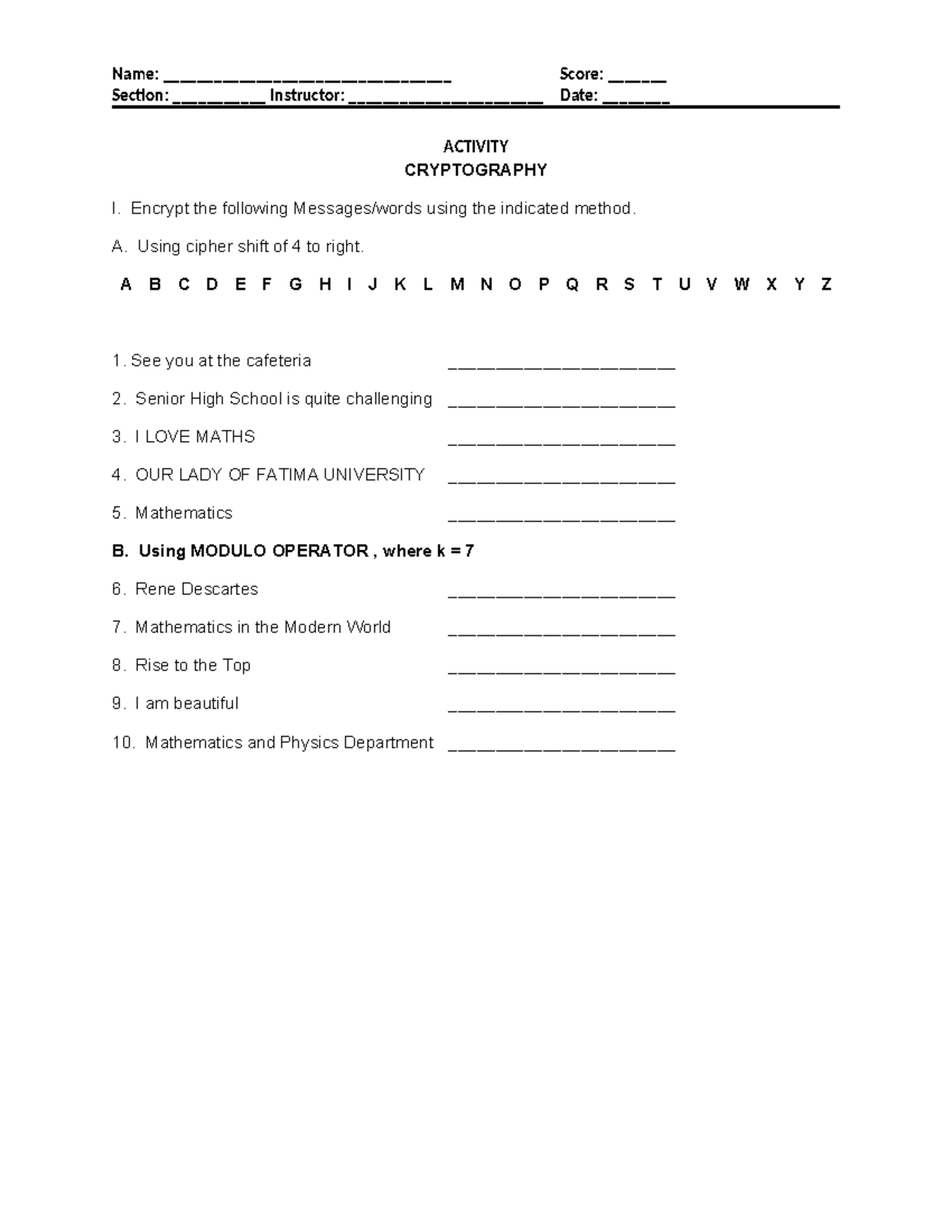 Activity - Cryptography (2)-4 - Name ...