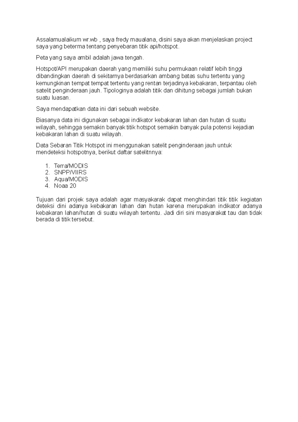 Presentasi sig - SIg sistem geografis - Assalamualaikum wr , saya fredy ...