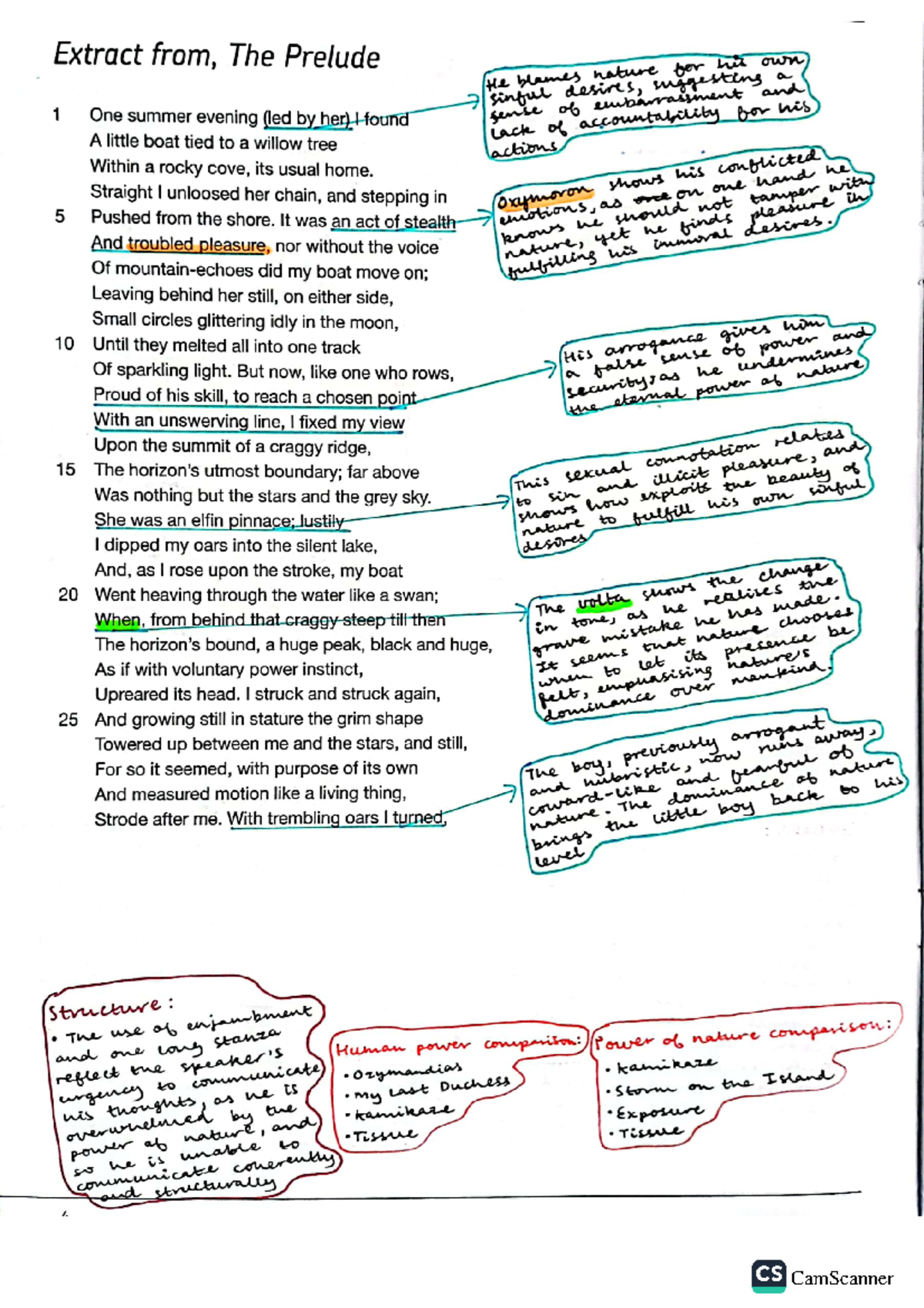 Prelude Notes & Quotes - CamScanner - Studocu