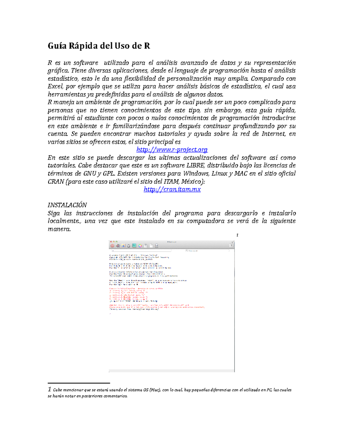 Guía Rápida del Uso de R - Breve guía de uso de R - Guía Rápida del Uso ...