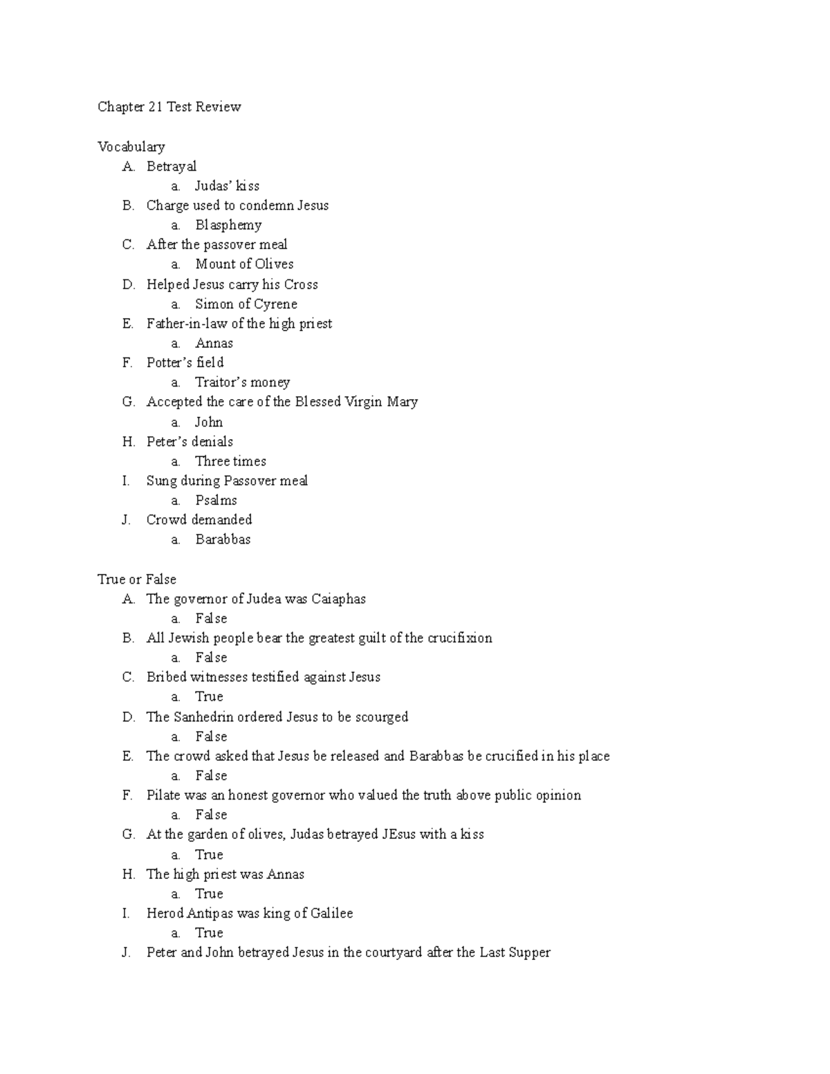 Ch 21 test review - Honors History Notes - Chapter 21 Test Review ...