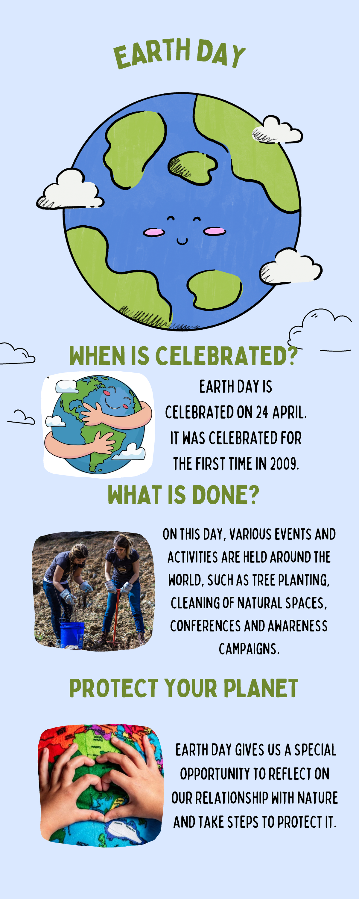 Infografía por el dia de la tierra - E A R TH DA Y WHEN IS CELEBRATED ...
