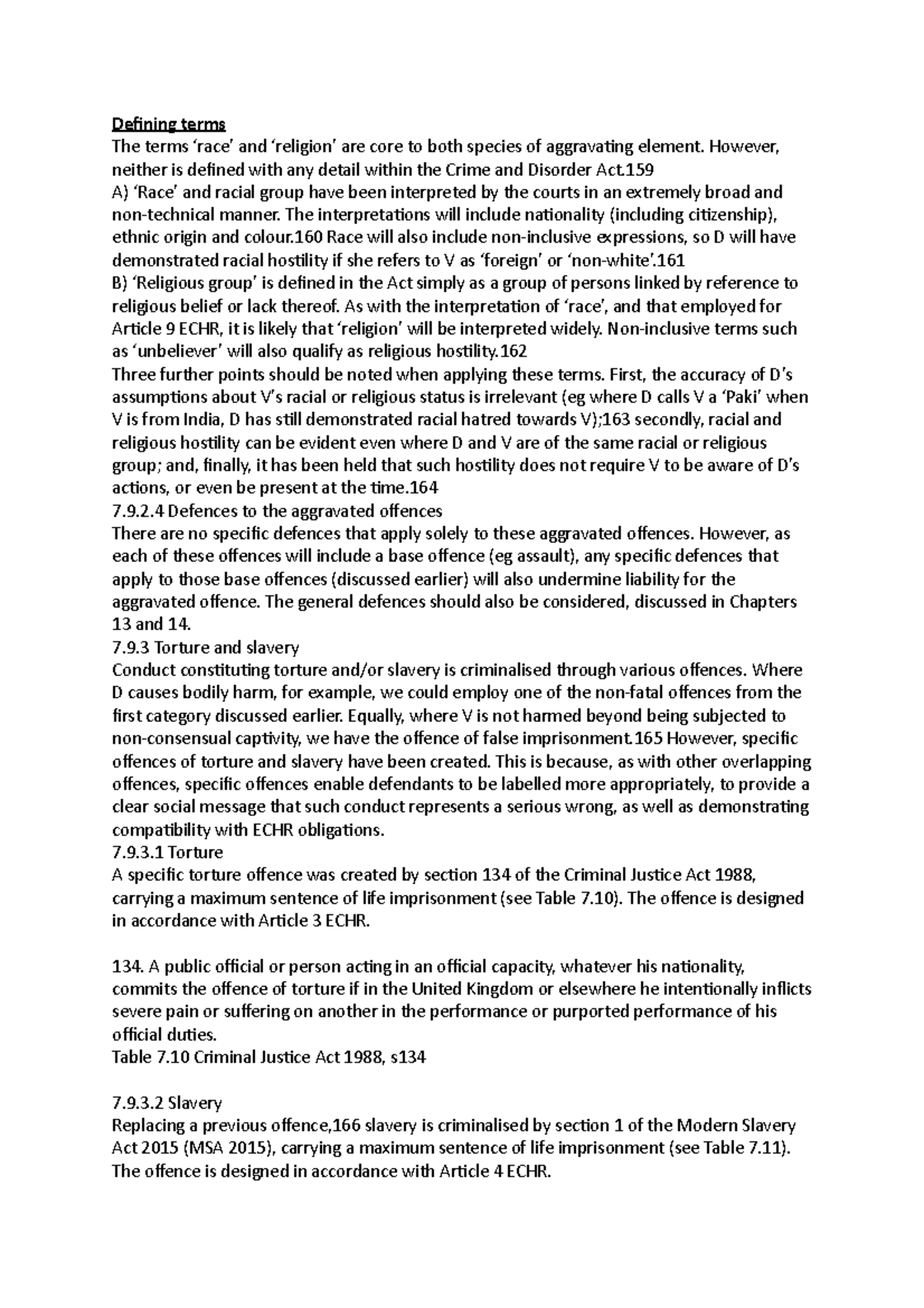 Defining terms - Lecture notes 5 - Defining terms The terms ‘race’ and ...