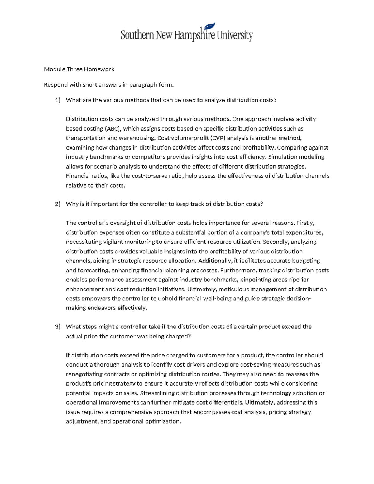 ACC 340 Module Three Homework - Module Three Homework Respond with ...