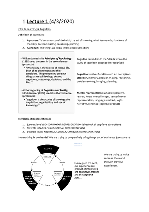 PSYC10003 - Unimelb - Mind, Brain & Behaviour 1 - Studocu