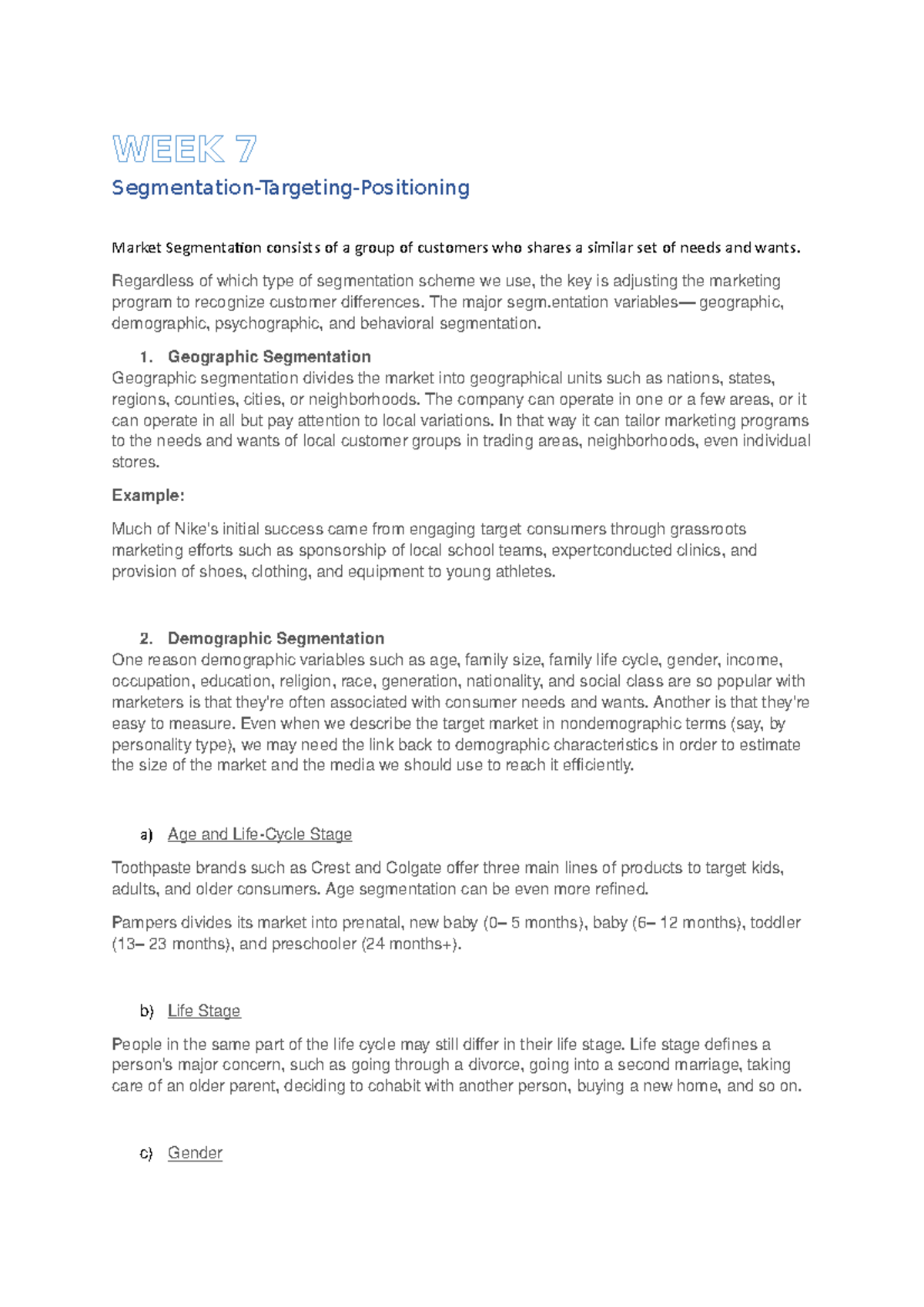 STP-RRC - Regulation, Responsibility & Consumption and Segmentation ...