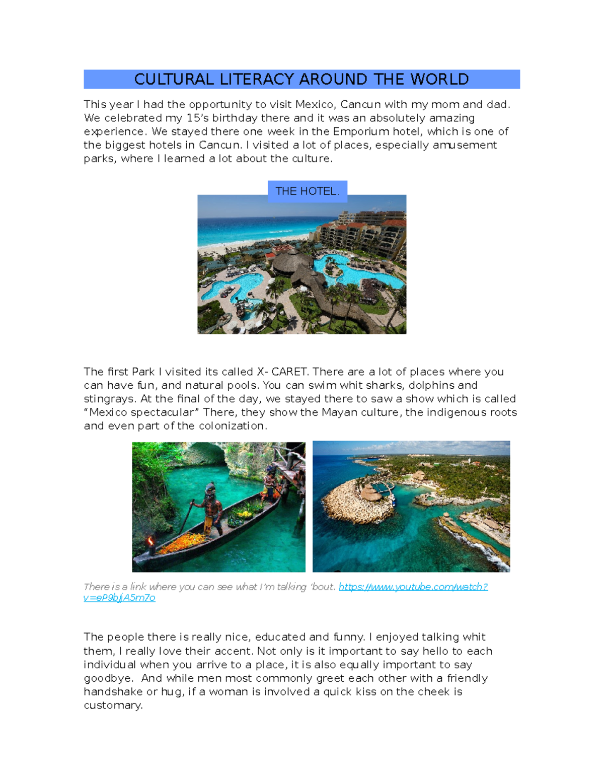 Cultural Literacy Around THE World - CULTURAL LITERACY AROUND THE WORLD ...