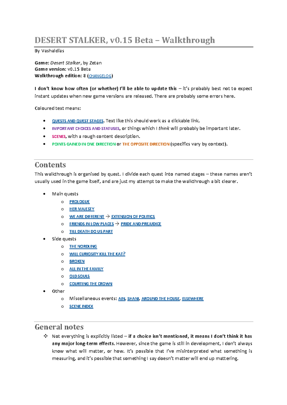 705077434 Desert Stalker Walkthrough 8 v0 15 Beta - DESERT STALKER, v0 ...
