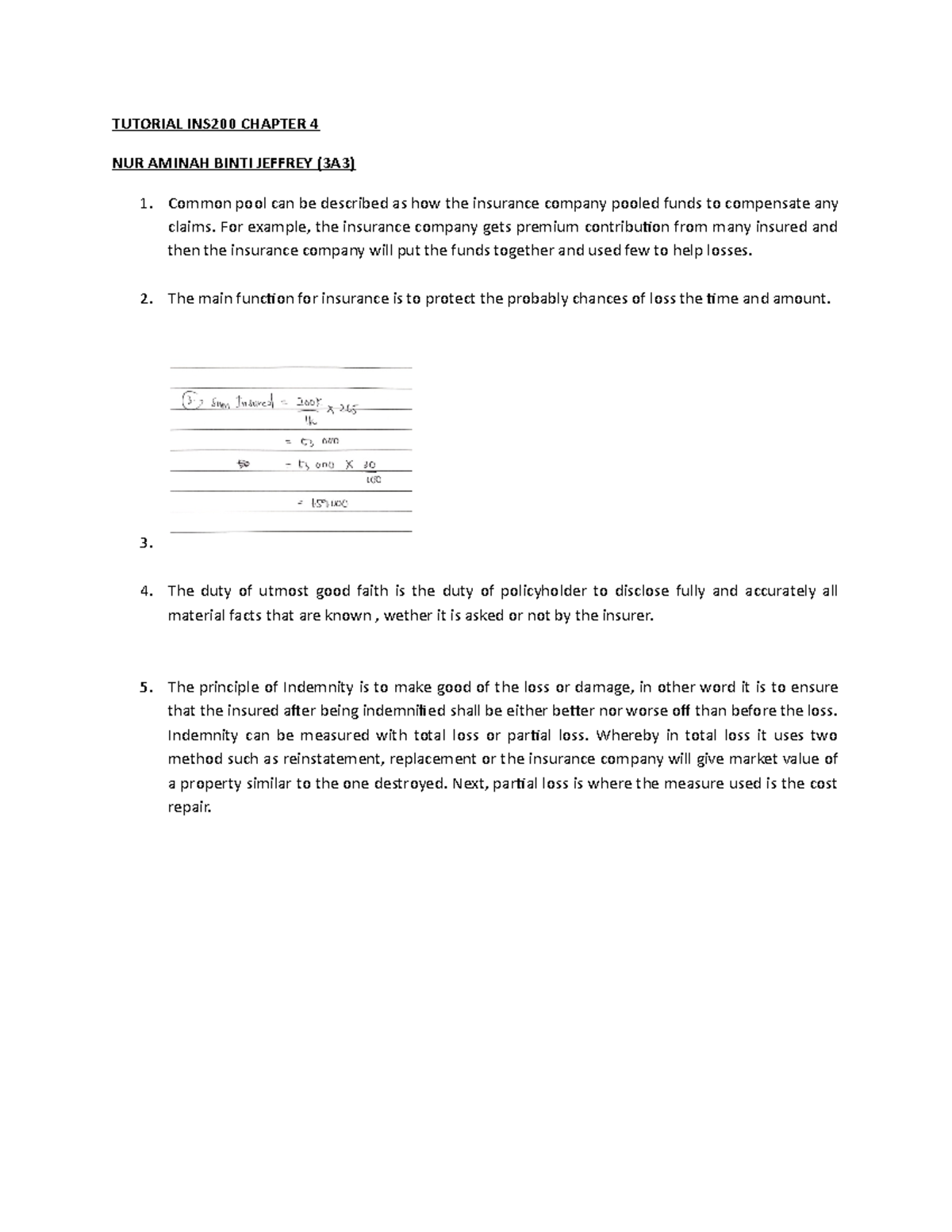 Tutorial INS200 Chapter 4 - TUTORIAL INS200 CHAPTER 4 NUR AMINAH BINTI JEFFREY (3A3) Common pool ...