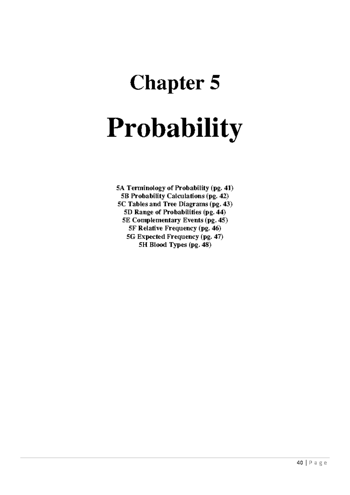 Probability Notes – Chapter 5 - Studocu