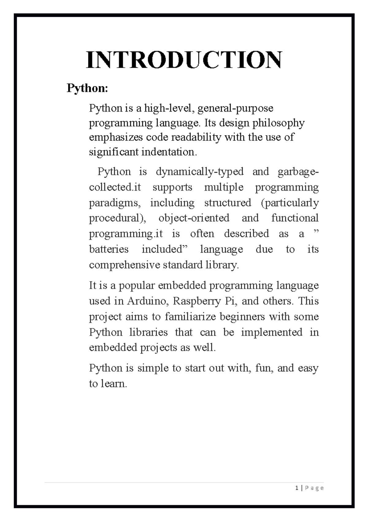 Cyber CAFE Management - INTRODUCTION Python: Python is a high-level ...