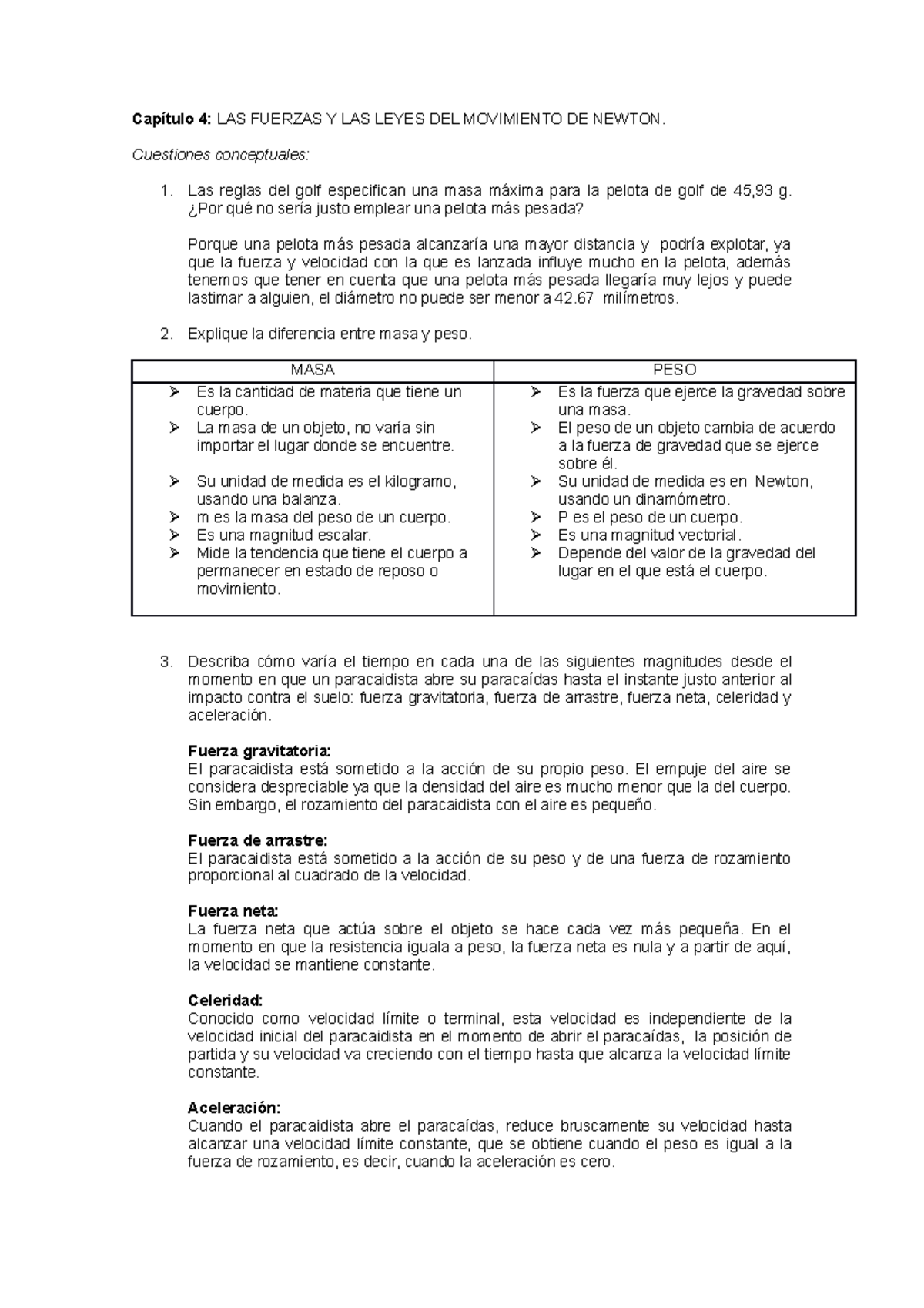 Las leyes de newton - Capítulo 4: LAS FUERZAS Y LAS LEYES DEL ...