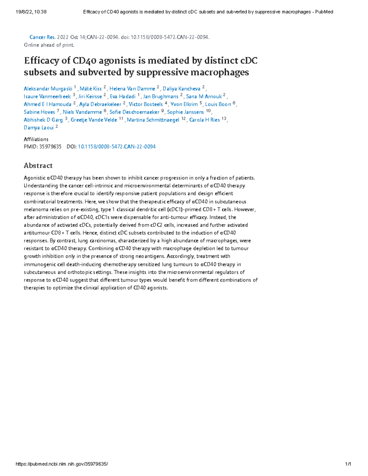 444 - gevgetgtegt g rgg rgrgr - 19/8/22, 10:38 Efficacy of CD40 ...