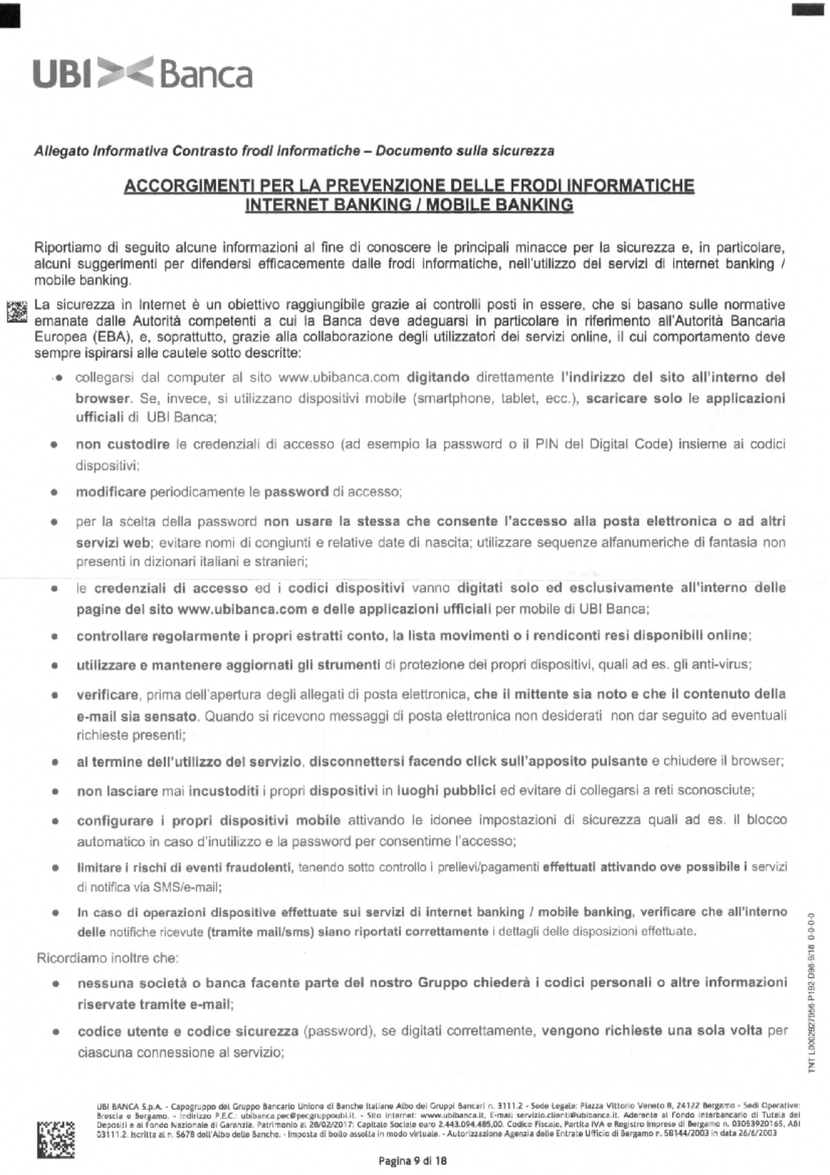 Sicurezza Banca - Informatica (Scientifico) - Scienze Applicate - Studocu