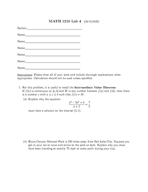 1210Practice Exam 1 - Practice exam 1 - Department of Mathematics The University of Utah MATH ...