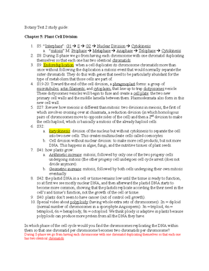 Botany Test 1 Study Guide - Chapter 1: Introduction to Plants and ...