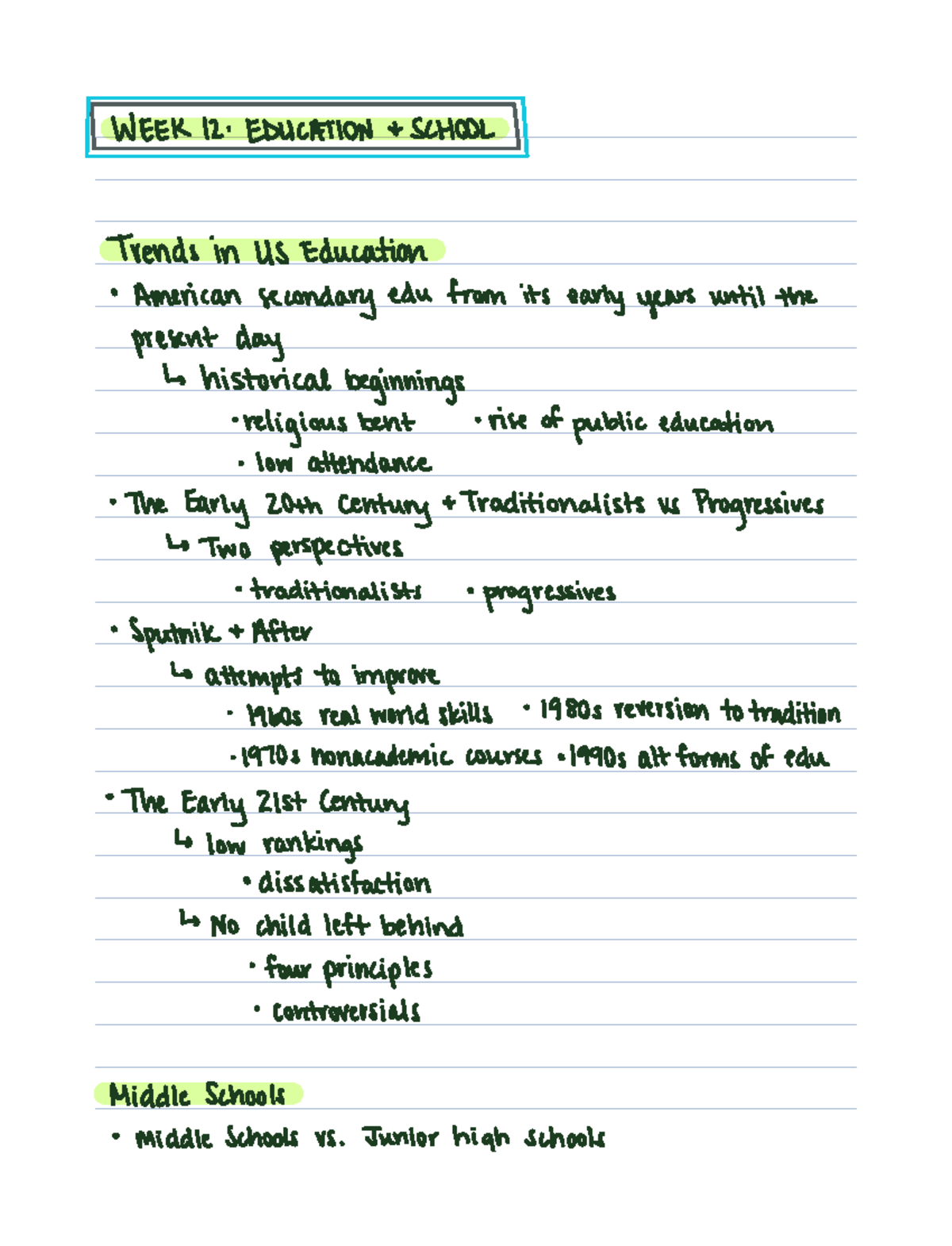 week 12 education and school - WEEK 12 EDUCATION SCHOOL Trends in US ...