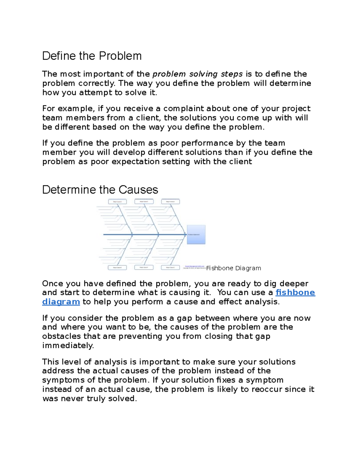 Define the Problem - its a class lecture note by teacher given - Define ...