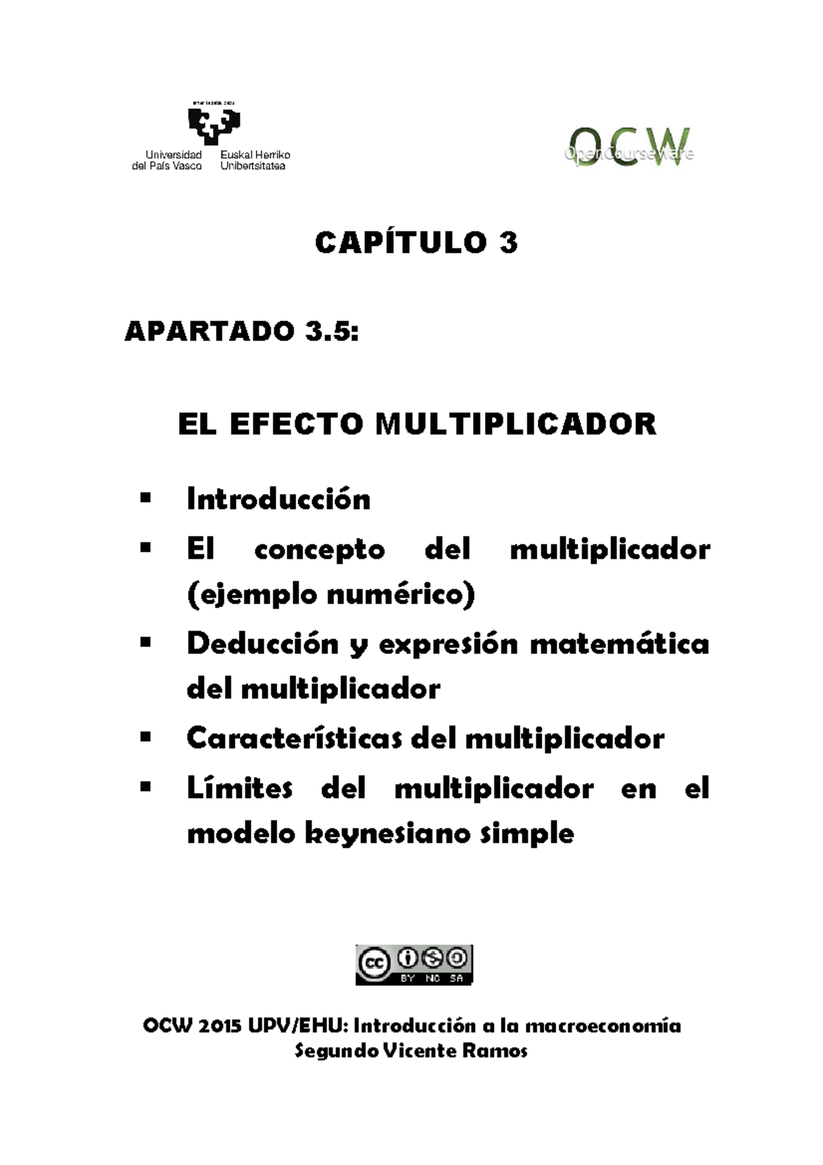 3 - El efecto multiplicador - - Studocu