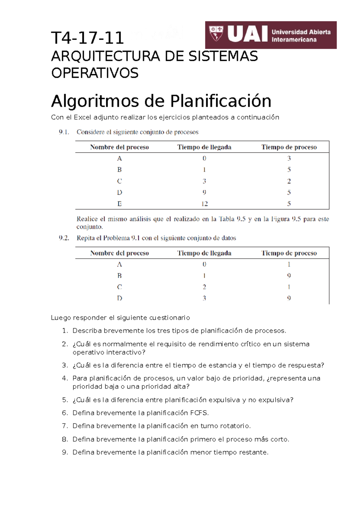 TP-Algoritmos de Planificación - T4-17- ARQUITECTURA DE SISTEMAS ...