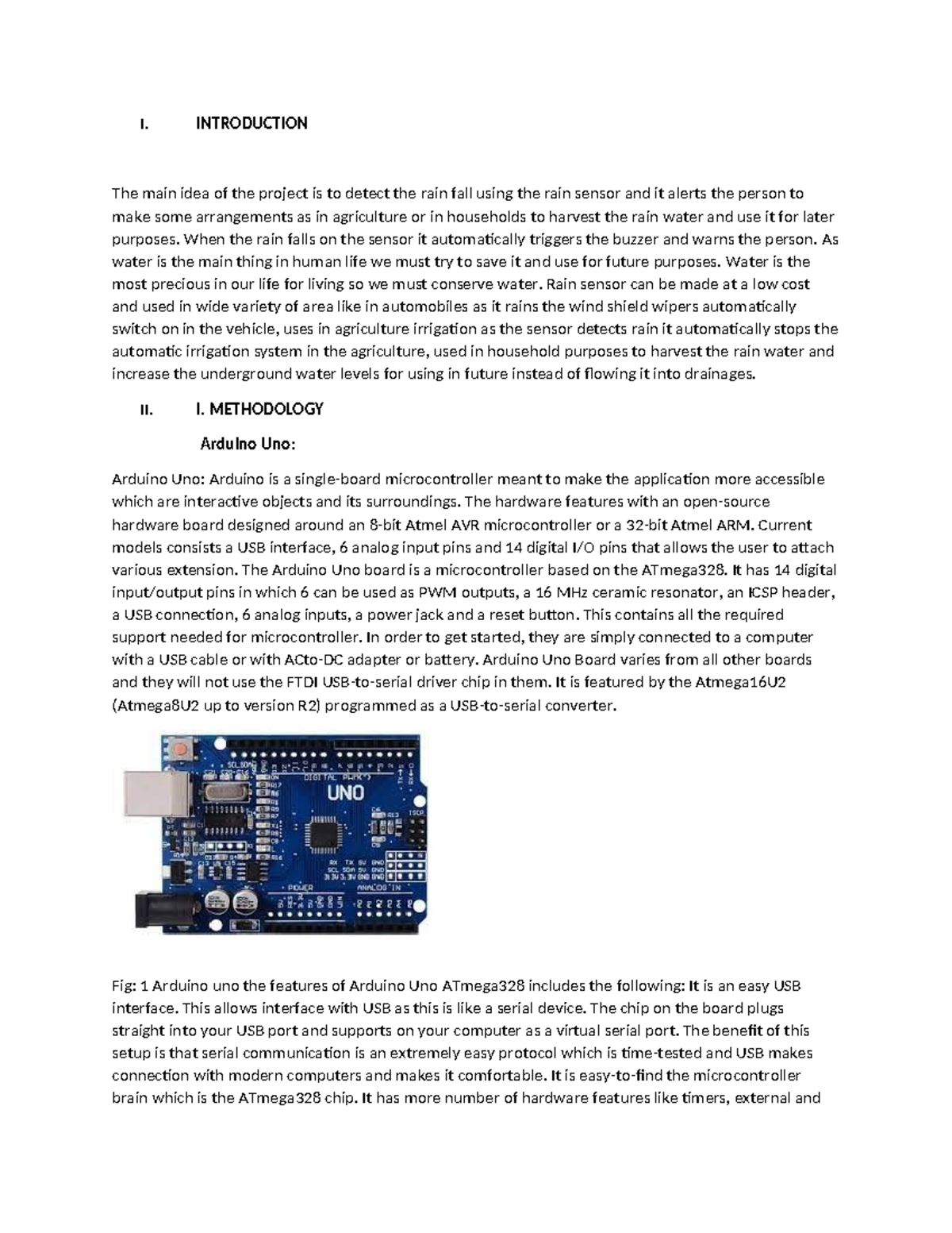 RAIN Sensor - lecture notes - I. INTRODUCTION The main idea of the ...