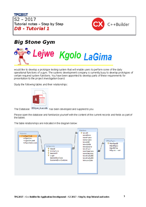 Tutorial A.2-1 2022 S1 - TPG201T Basic Application Development ...