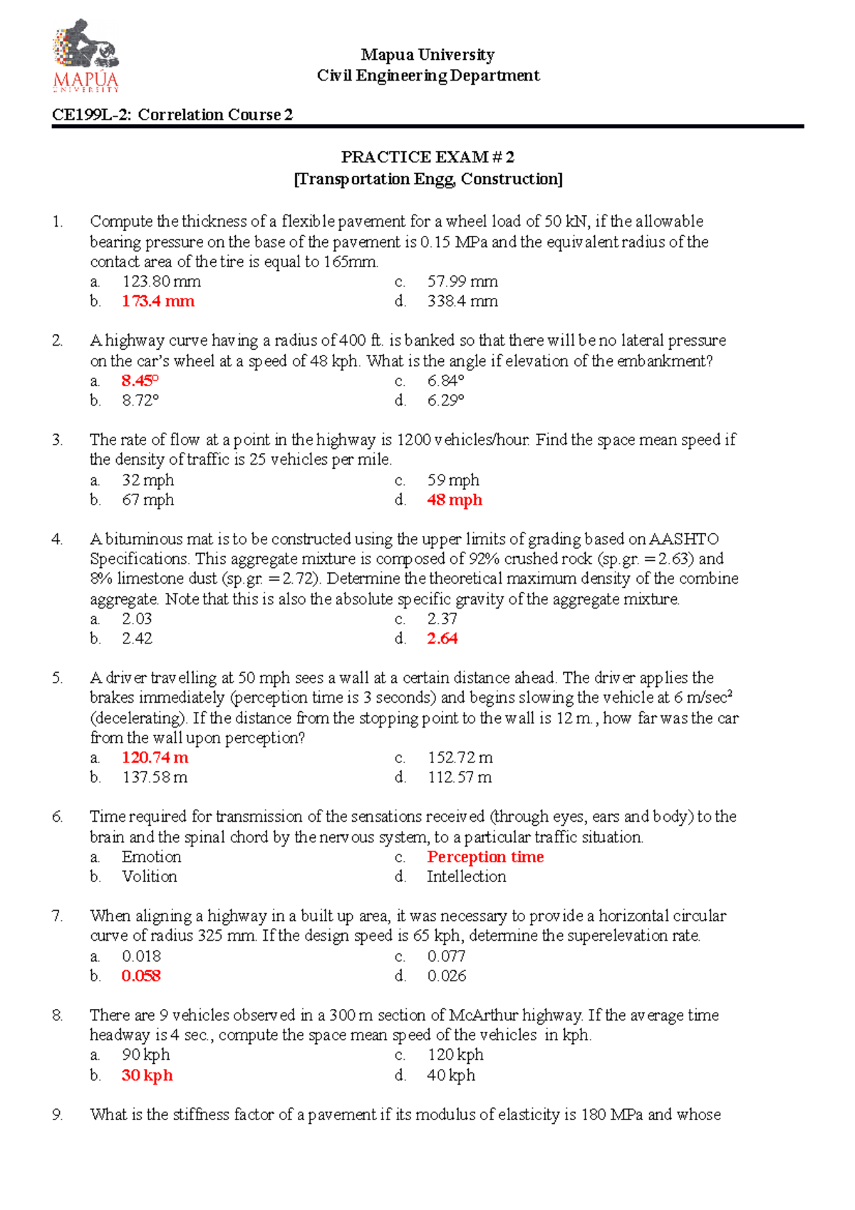 2Q2223 - P.E. # 2 Correl 2 - Civil Engineering Department CE199L-2 ...