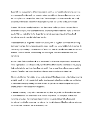 Group 5 Case Study - Case Study: Burgerville October 24, 2022 AGBS 109 ...