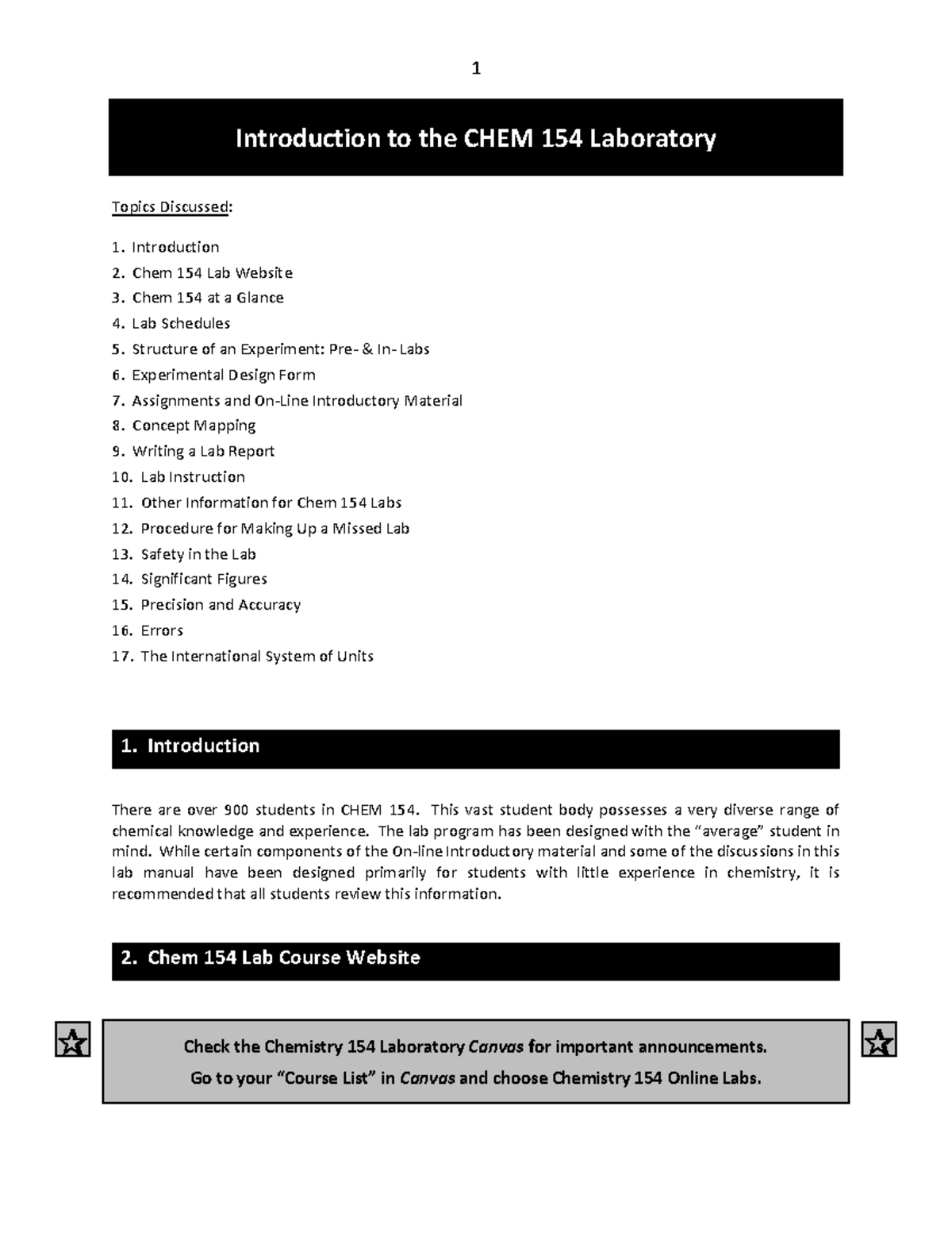 Introduction to Chemistry Laboratory 2020W - Introduction to the CHEM ...