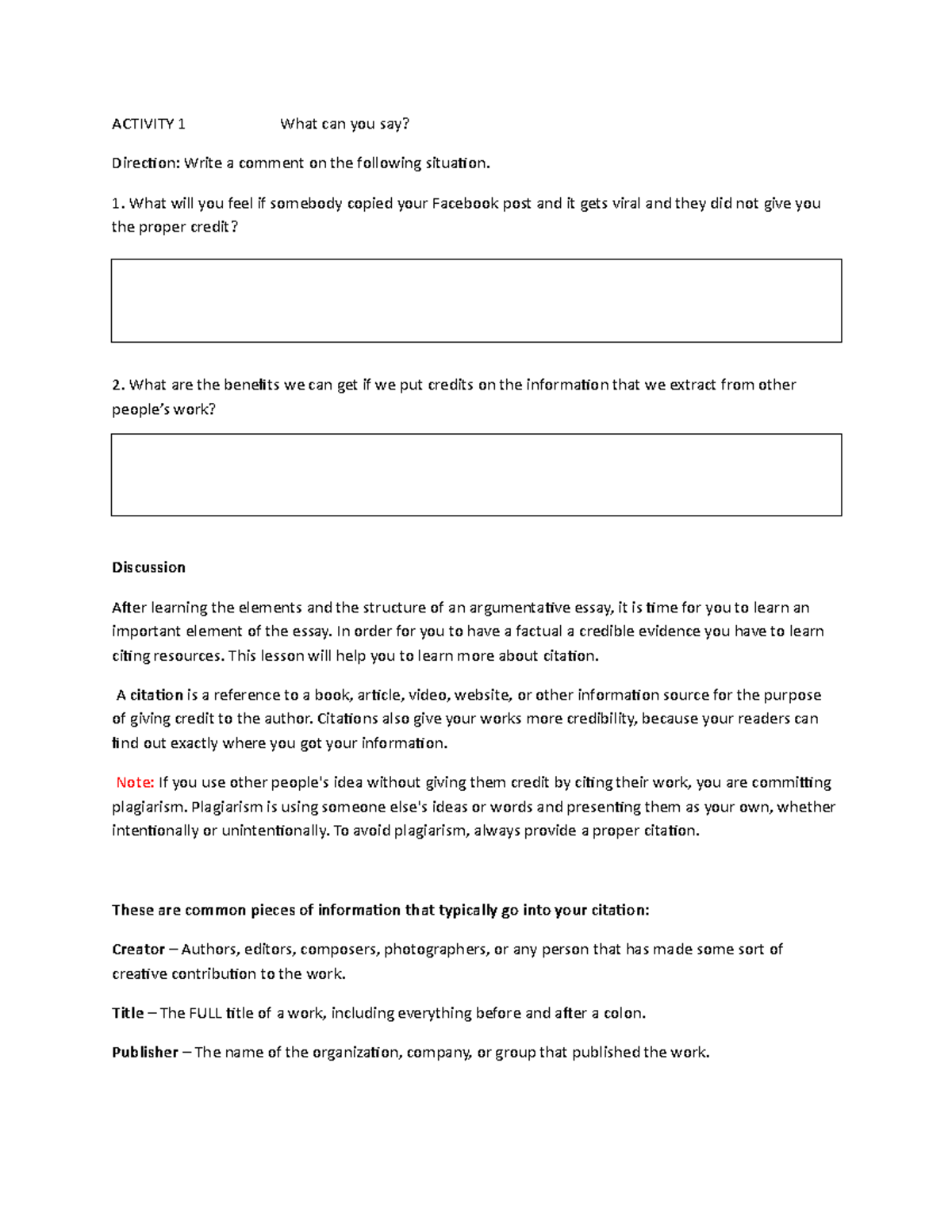 Citation lecture for any articles - General Education - West Neg - Studocu