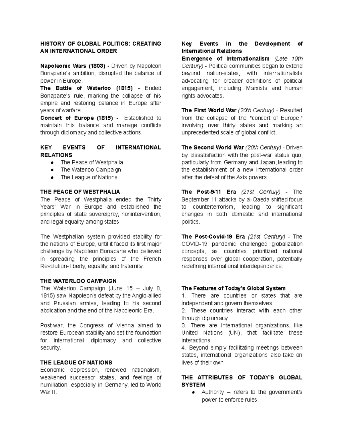 History-of-Global-Politics -Creating-an-International-Order - HISTORY ...