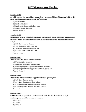 CTM Assignment - IMPORTANT NOTES - Concrete Technology and Management ...