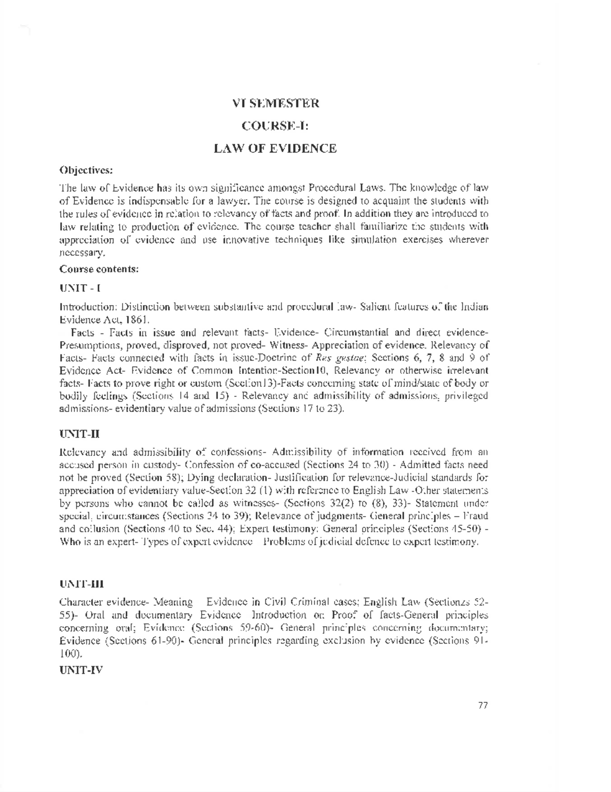 Final Sem Syllabus - kslu - Kslu 4th sem - Studocu