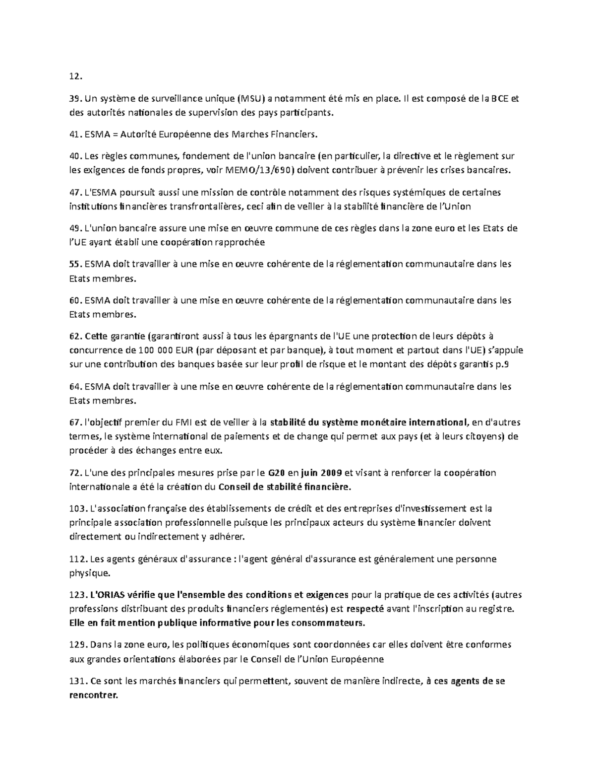 Fiche AMF - Notes pour la certification AMF - 12. Un système de ...