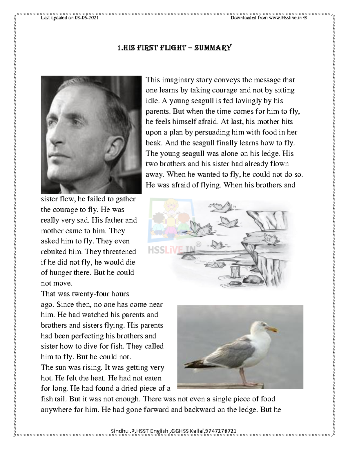 Hsslive-xi-english-focus-area-based-notes-sindhu-08-06-21 - 1 First ...