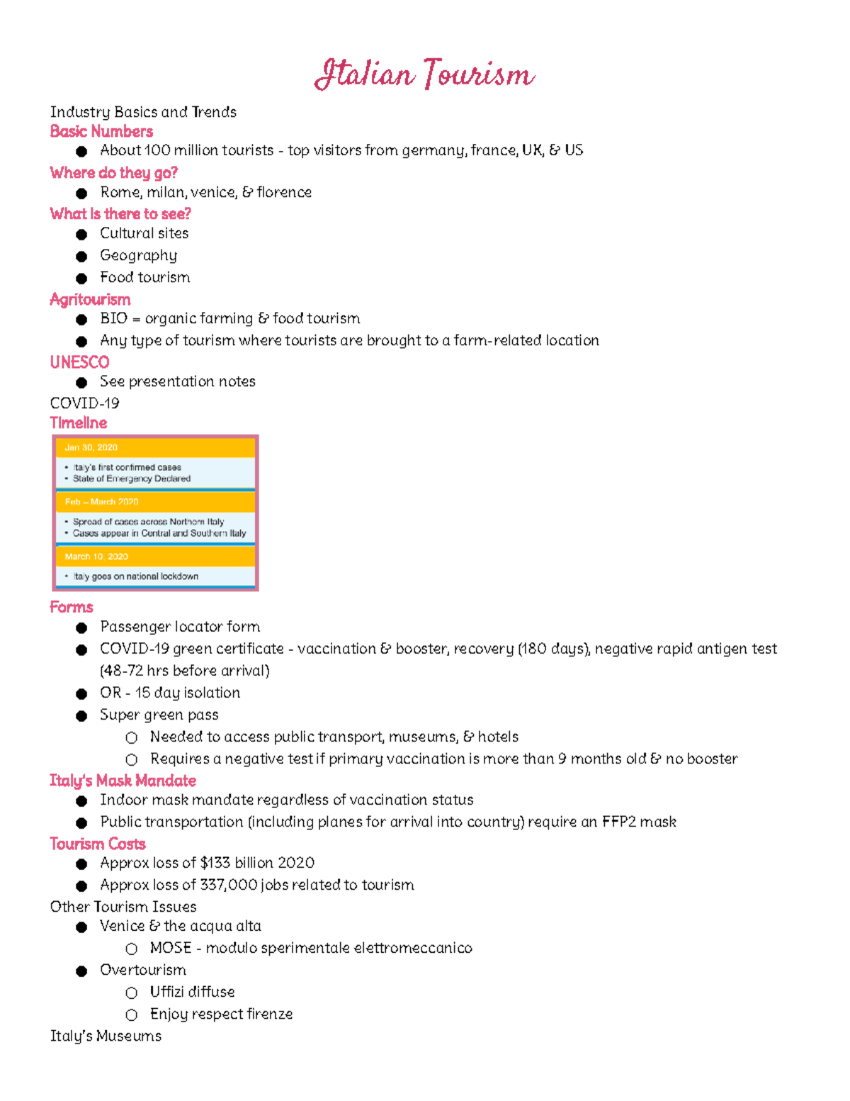 Italian Tourism - Italian Tourism Industry Basics and Trends Basic ...