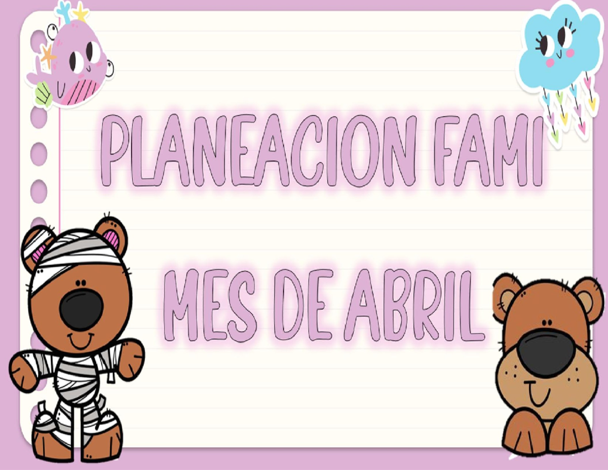 Planeacion FAMI CON Anexo DE Visitas Domiciliarias Abril 2023 - FORMATO DE PLANEACIÓN PEDAGÓGICA ...