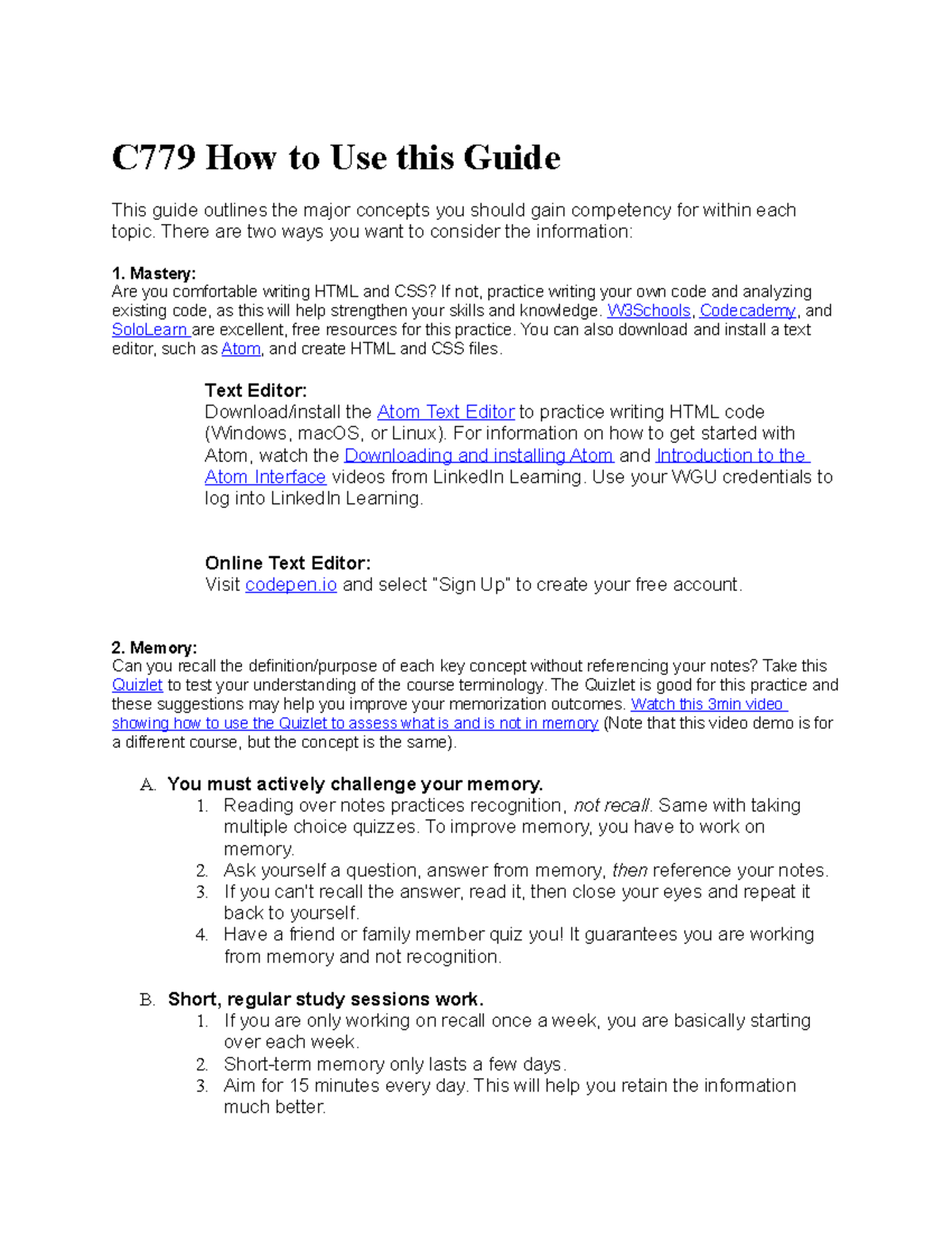 C779 How to Use this Guide - There are two ways you want to consider ...