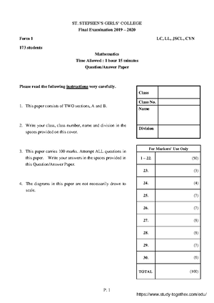 1981A - HKALE Pure Mathematics Past Paper (1980-1989) - DSE Maths - Studocu