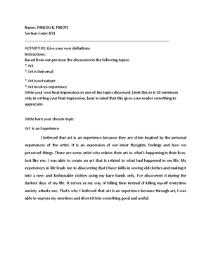 Jynilou Pinote - Chapter Worksheets (4 to 10)-2 - WORKSHEET 4 NAME ...