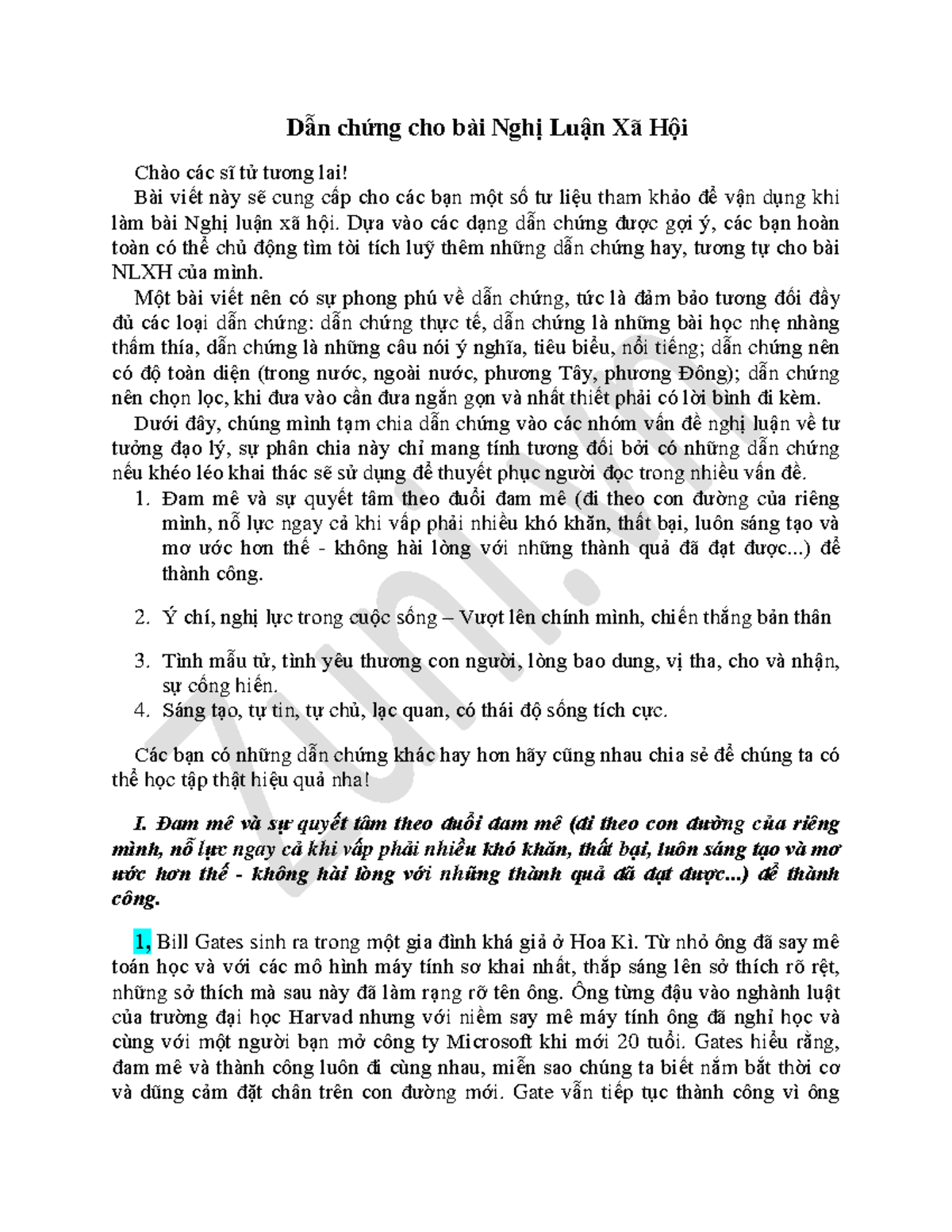[123doc] - dan-chung-cho-bai-van-nghi-luan-xa-hoi - Dẫn chứng cho bài Nghị Luận Xã Hội Chào các ...