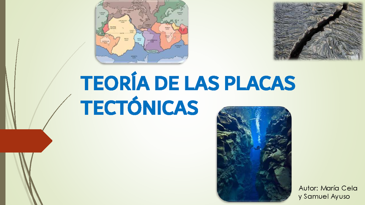 Placas tectonicas - TEORÕA DE LAS PLACAS TECT”NICAS Autor: MarÌa Cela y Samuel Ayuso øQuÈ son ...