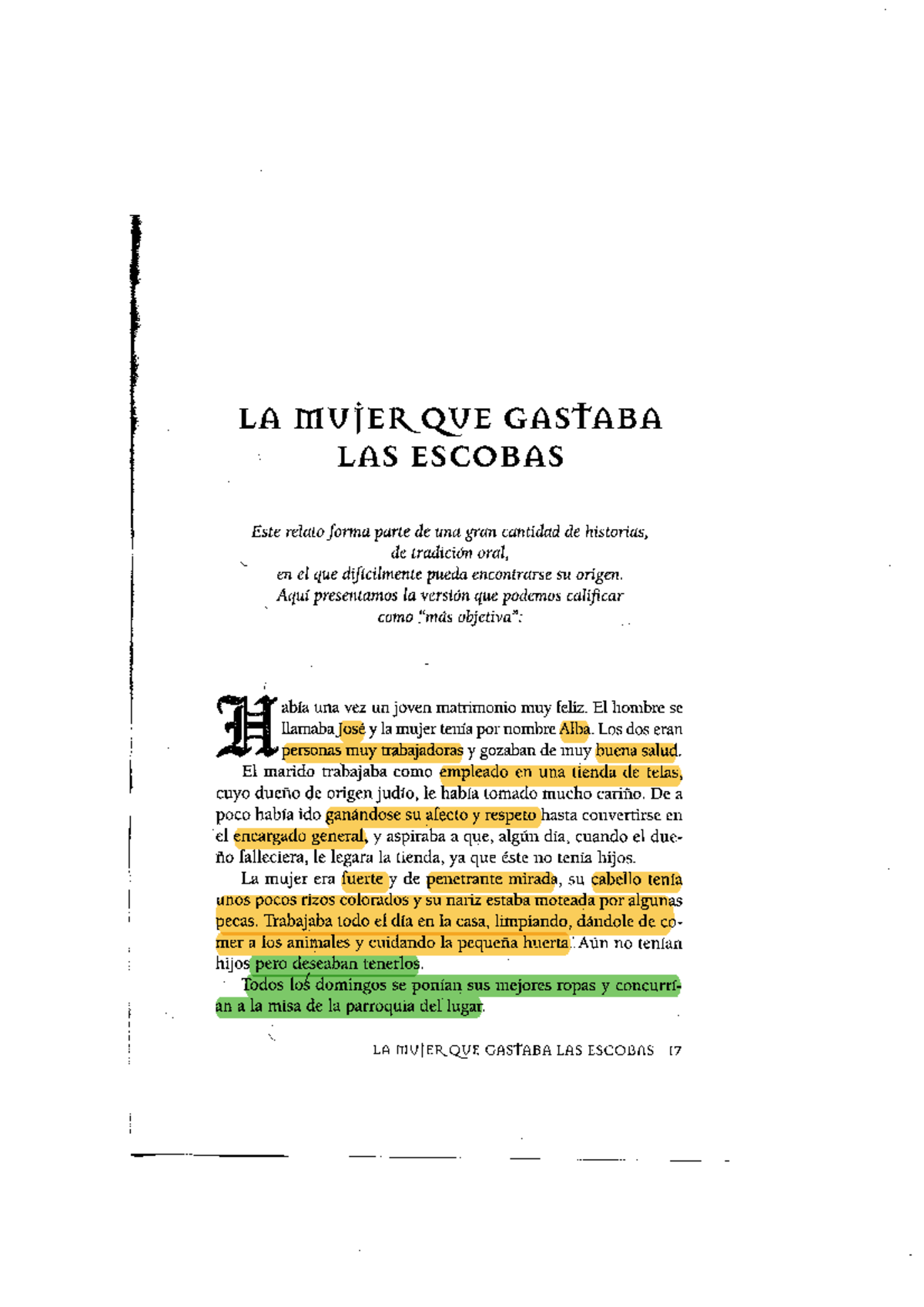 Extracto libro - La mujer que gastaba las Escobas - Lettres - Studocu