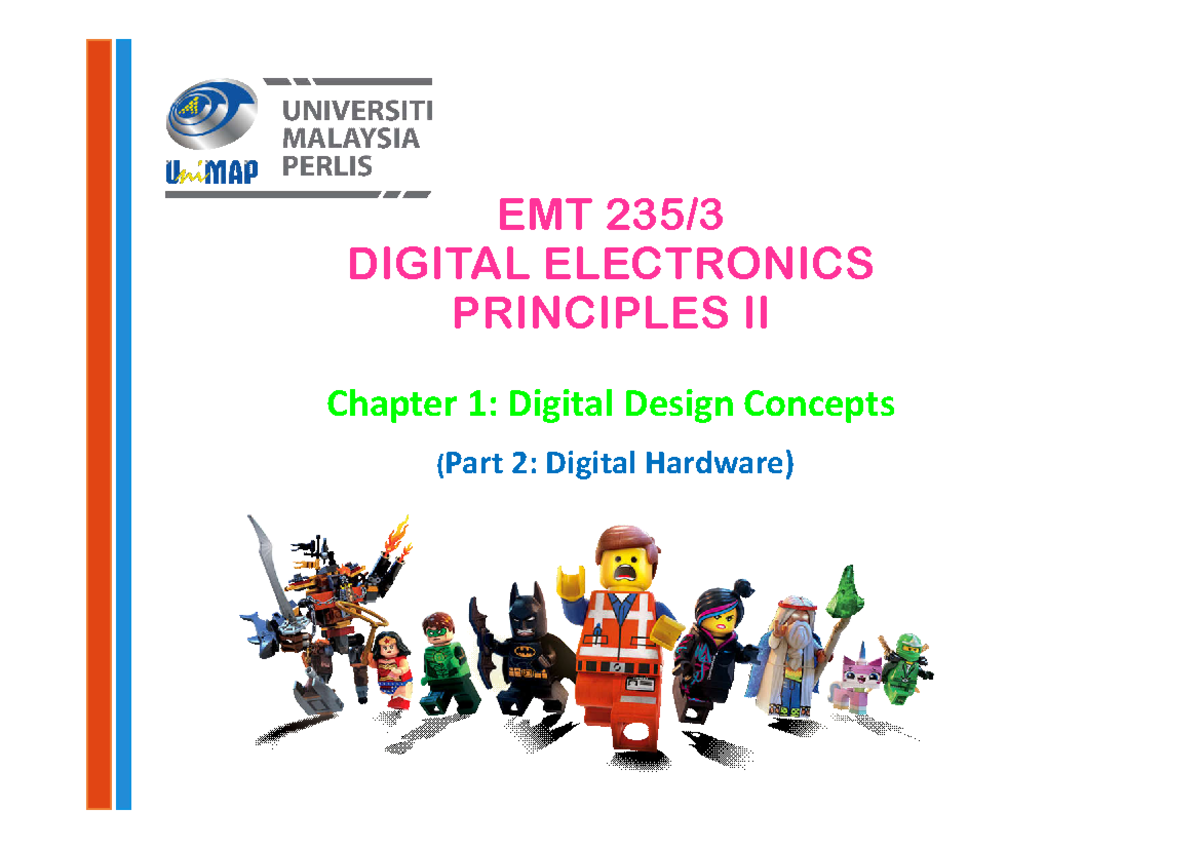 Chapter 1 Digital Design Concepts (Part 2) - EMT 235/ DIGITAL ...