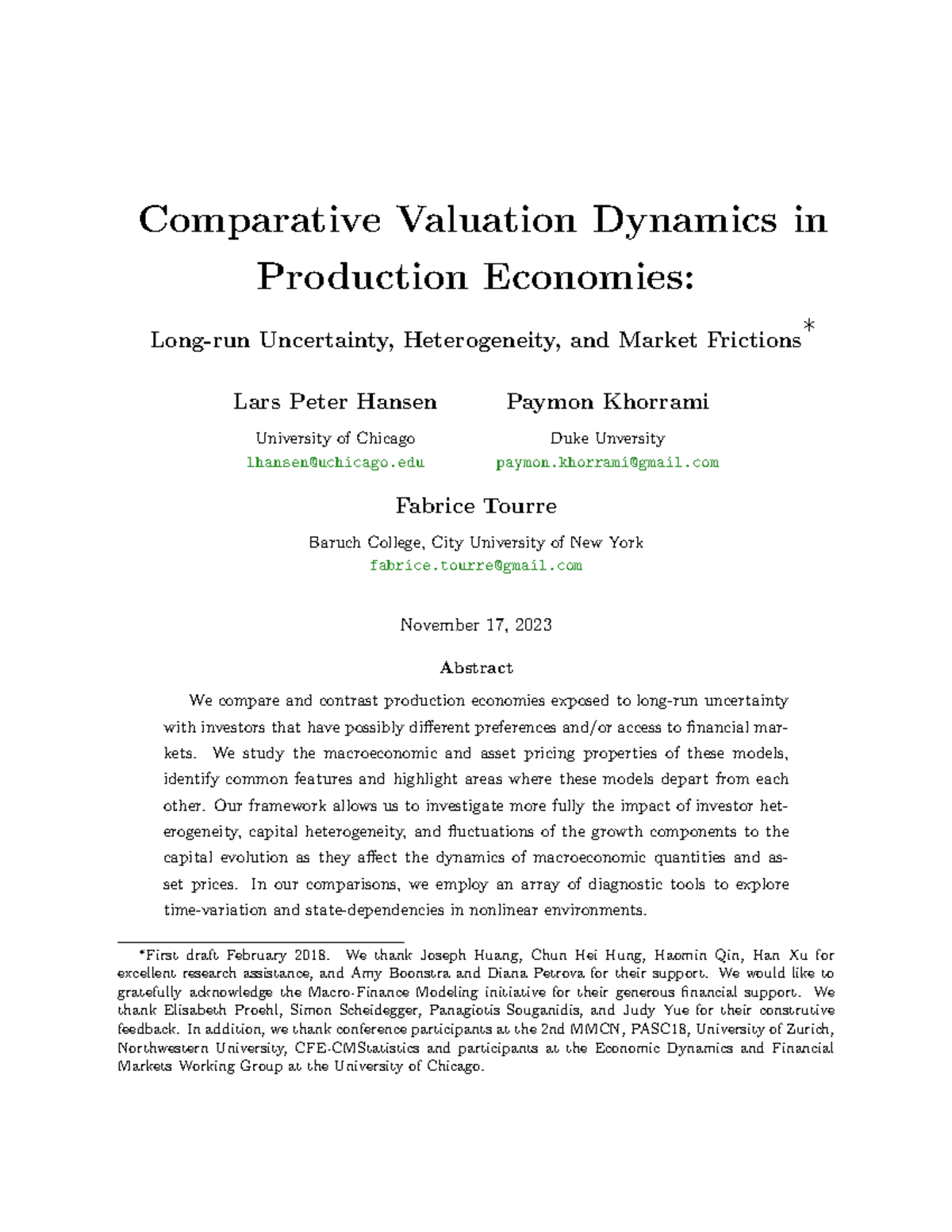Comparing Dsge Models A Shock Modeling Methodology By Lars