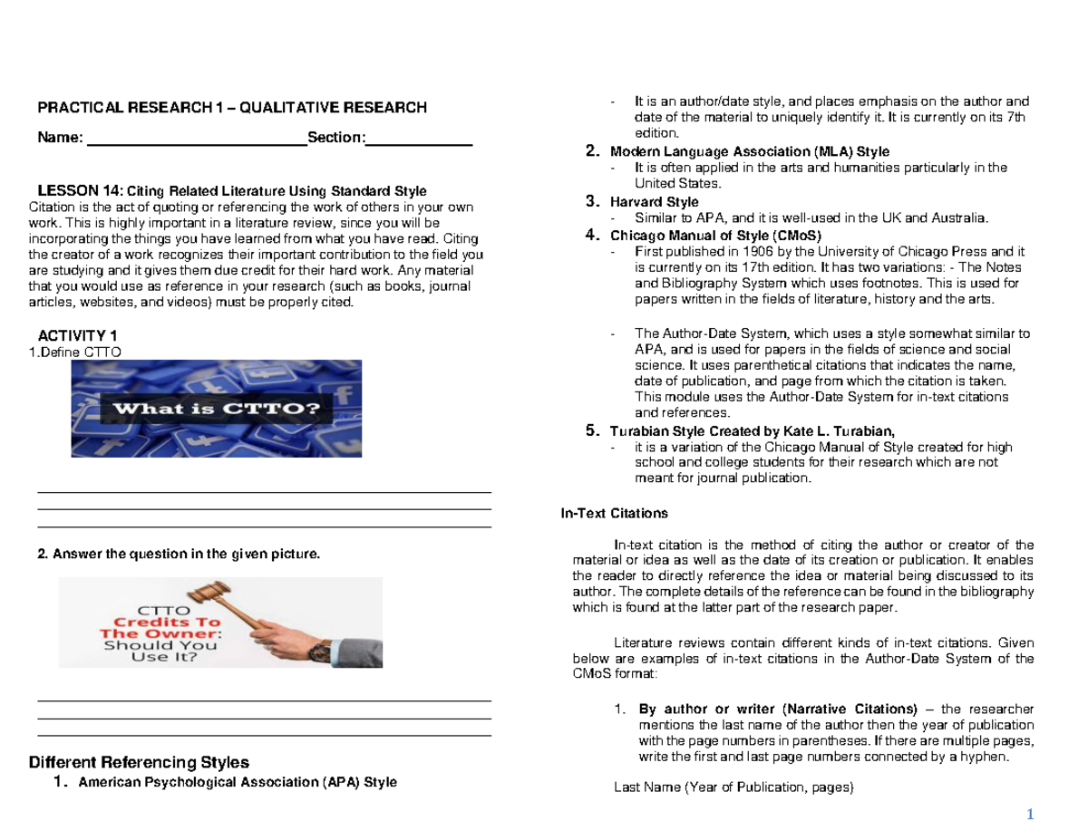 PR1- Worksheet-4 - a practice sheet for PR1 of STEM 11 students ...