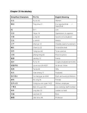 Chinese Final Review - Translation Exercises (L30&31) - Exercises ...
