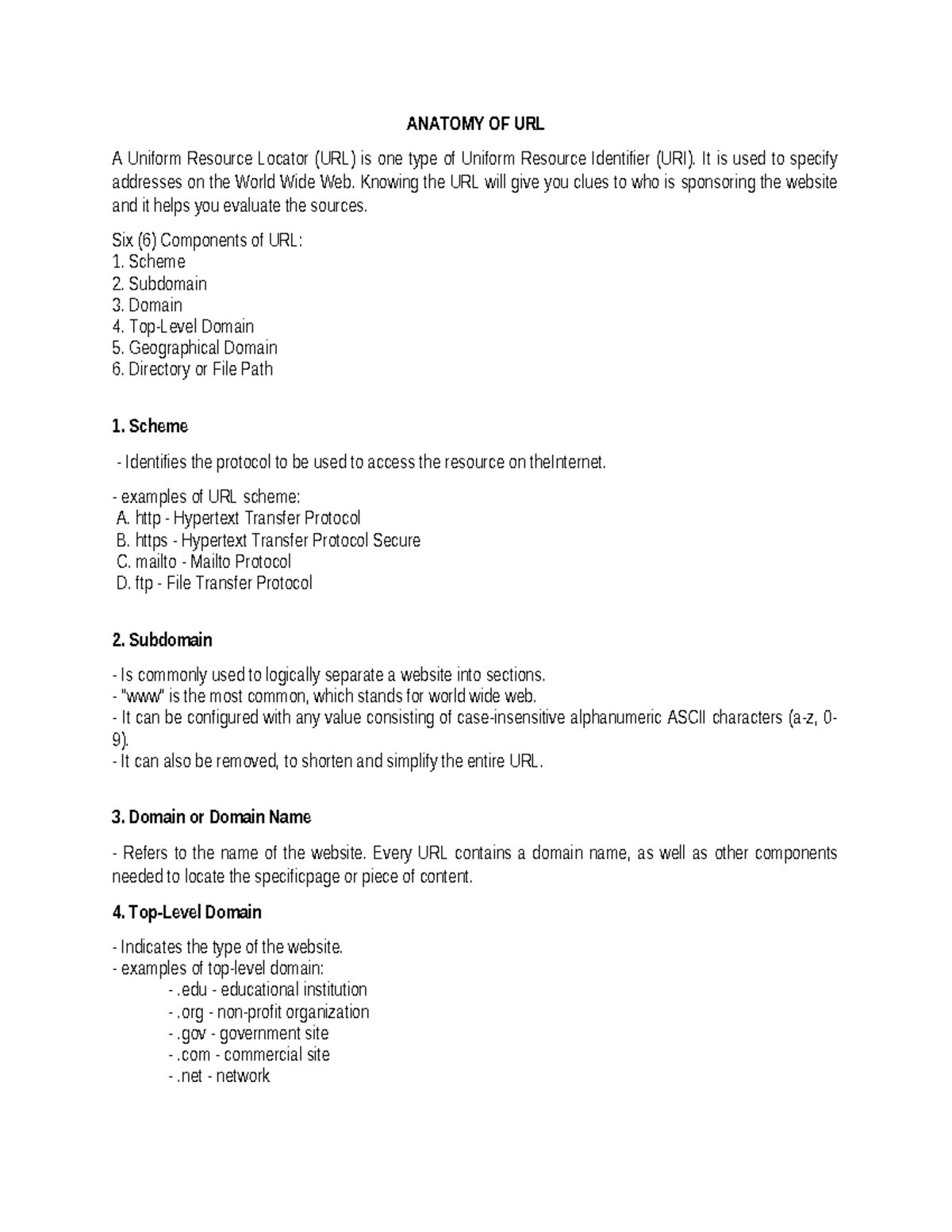 Inbound 5139997314916483950 - ANATOMY OF URL A Uniform Resource Locator ...