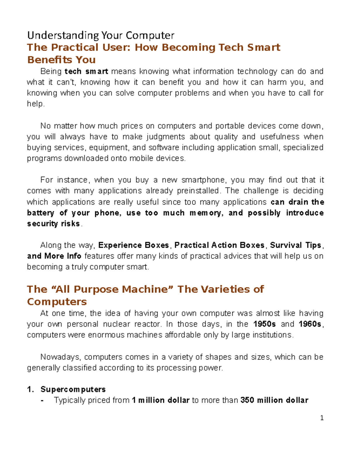 GEE 1 - Module 5 - N/A - Understanding Your Computer The Practical User ...