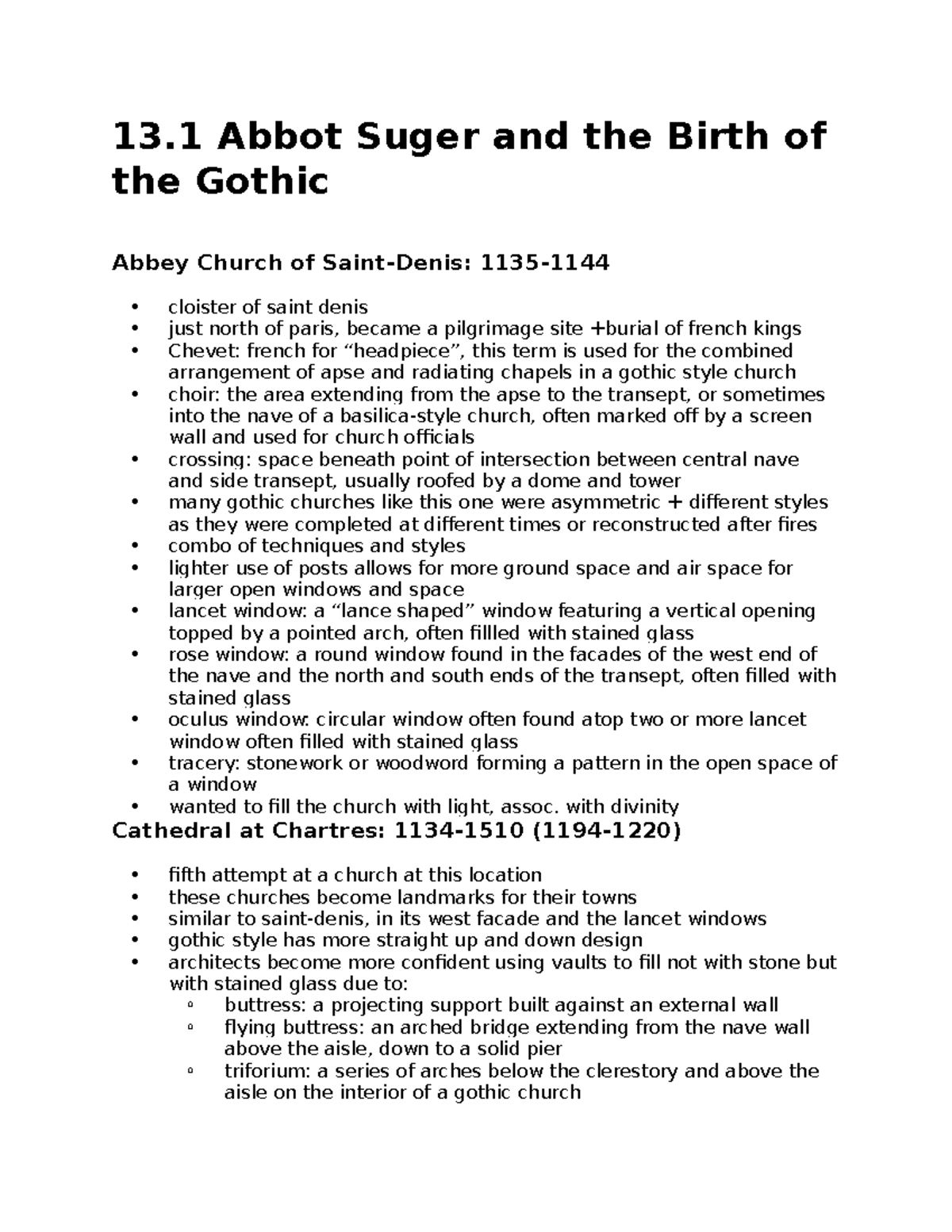 13.1 Abbot Suger and the birth of the gothic - 13 Abbot Suger and the ...
